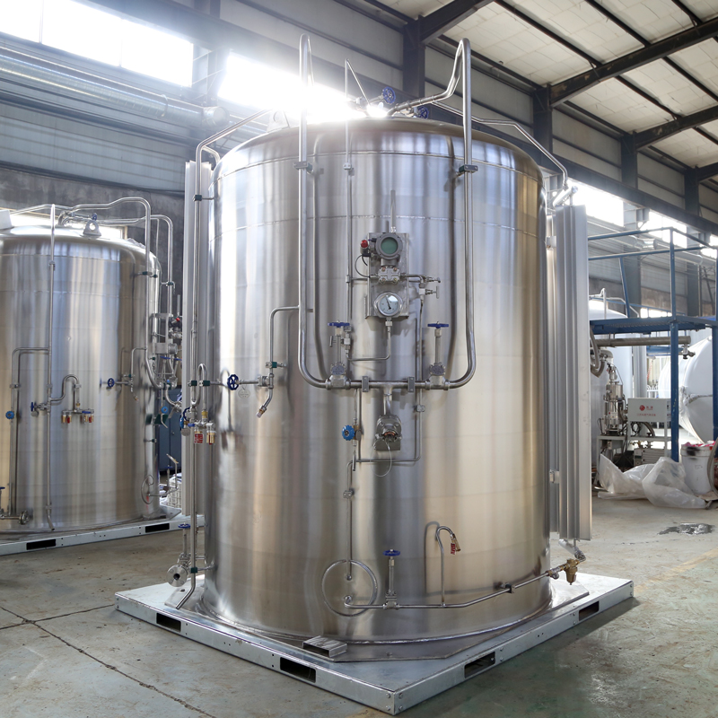 S304 Micro Bulk Tank Liquid Oxygen Nitrogen Vertical Tank